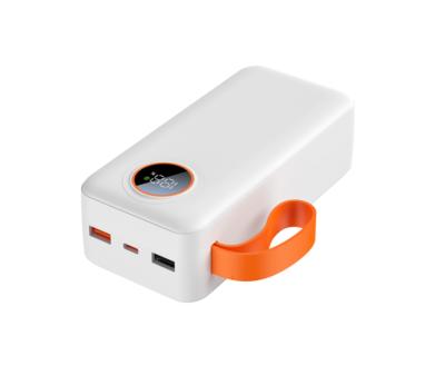 China 30000mAh PD 22.5W Power Bank,Triple Grade-A Polymer Cells (10000mAh*3), USB-C & USB-A, 147*68*43mm, Black/White for sale