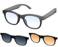 China AI Bluetooth Sunglasses,40g Lightweight, MEMS Mic for Meeting Recording, Magnetic Charging, Open-Ear Audio for sale