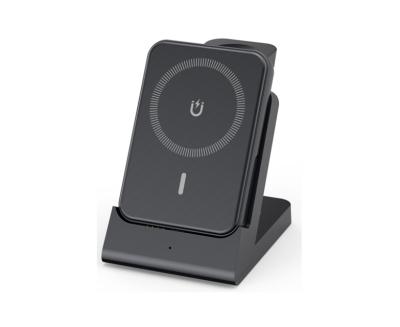 China Wireless Charging Power Bank,5000mAh, 3-in-1 for Phone/Watch/Earbuds, 15W Qi,for travel, office, or gifting for sale