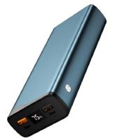 China 20,000mAh Aluminum Power Bank,PD 22.5W Fast Charging, Dual USB, Grey for sale