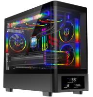 China Curved Glass PC Case,Temp Display, 420mm VGA Support, 360mm Water Cooling for sale