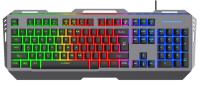 China Aluminum Alloy Wired Gaming Keyboard with 19-Key Rollover, Customizable 3-Zone RGB Backlit for sale