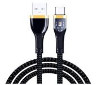 China 4-Core Braided Fast Charging Cable,USB-A to Type-C, 24-Strand Nylon, Aluminum Shell for sale