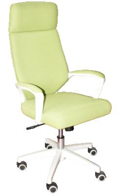 China Ergonomic Office Chair with Tilt,Green Fabric, PU Casters, 350mm Nylon Base for sale