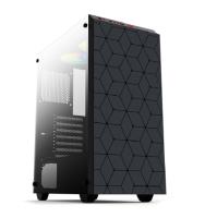 China ATX Gaming PC Case,Tempered Glass Side, Dual HDD/SSD, Multi-Fan Support for sale