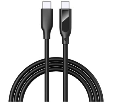 China Digital Display USB-C Cable,5A Fast Charging, Silicone, 1m, Real-Time Voltage/Current for sale