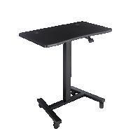 China Height-Adjustable Standing Desk w/ Carbon Fiber Top, Pneumatic Lift, Steel Base for sale
