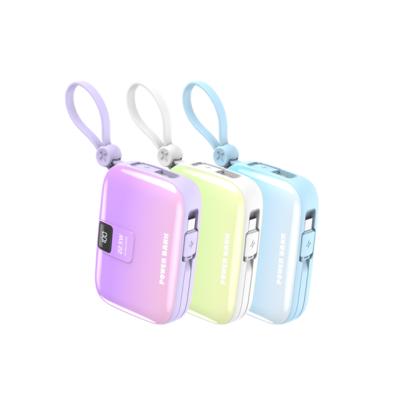China 10,000mAh Gradient Power Bank-22.5W Fast Charge, Dual USB-C & Lightning, 3 Colors for sale