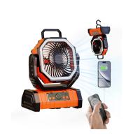 China 270 degree Rotating Camping Fan-20,000mAh Battery, 3-in-1 Portable, Night Light & Power Bank for sale