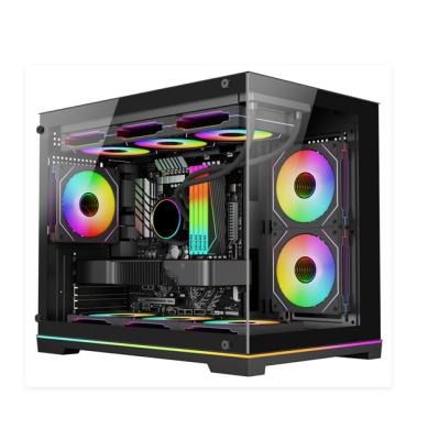 China Full Tower ATX Case w/ Tempered Glass, 360mm Radiator & 5-Slot VGA Support for sale