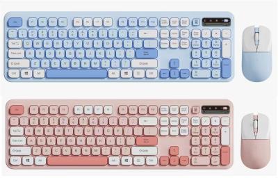 China 2.4G Wireless Keyboard & 4D Mouse Combo, 1600 DPI, 10m Range for sale