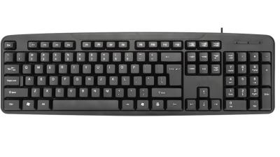 China 104-Key Waterproof Wired Office Keyboard HIPS 1.2m Cable Custom Silk-Screen Logo for sale