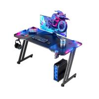 China Gaming Desk 1.2/1.4/1.6m Steel Frame  Particle Board with / without RGB Lighting for sale