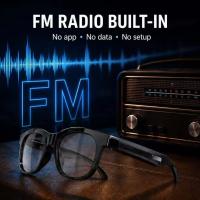 China Bluetooth 5.4 Audio Sunglasses w/FM Type-C 6H Playtime 38.5g Lightweight Multi-Color for sale