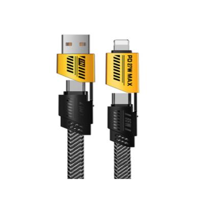China 4-in-1 PD Fast Charge Nylon Braided Cable 1M Black Color Box for sale