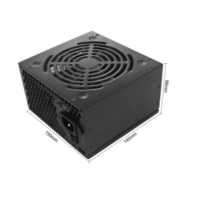 China 400W ATX Desktop PC Power Supply, 100-240V Wide Range, 12cm Silent Fan, Black Flat Cables, Bulk Pack for sale