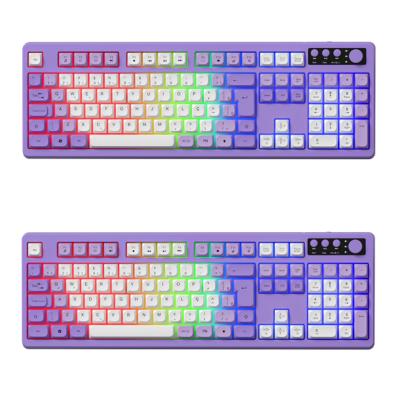 China 2.4G Wireless Rechargeable Waterproof Keyboard (108-Key, 1500mAh, Custom Print) for sale
