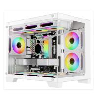 China Panoramic Glass mATX Case,5-Slot,Dual HDD/SSD) for sale