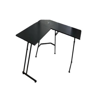 China L-Shaped Dual-PC Desk,120*120cm, Steel Legs, Carbon Fiber Top for sale