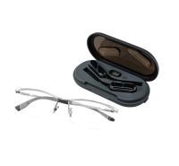 China Titanium AI Smart Glasses 4Mic Noise Cancelling Audio Sunglasses with Translation & Meeting Transcription for sale