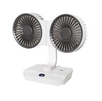 China 4-in-1 Rechargeable Fan with Lamp, Desktop/Wall/Hanging, 360 degree Rotation & 2400mAh Battery for sale