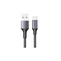 China USB2.0 Magnetic Retractable Fast Charge Cable,Type-C to A, 3A/480Mbps, 1M Braided for sale