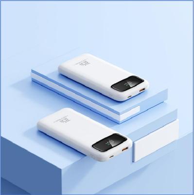 China 10000mAh 22.5W Smart Display Power Bank,Type-C PD Fast Charge, Digital Screen & Airline Approved for sale
