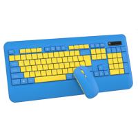 China 2.4G Wireless Keyboard & 4D Wireless Mouse Combo, HIPS Plastic, USB Receiver Plug and Play, 800-1200-1600DPI, 10M Working Distance for sale