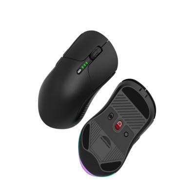 China 6D Gaming Mouse Tri-Mode BT 2.4G Wired 4000DPI 500mAh Li-ion RGB Macro Software UPE Feet for sale