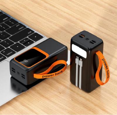 China 50000mAh Large Capacity Power Bank for Laptop & Phone,Built in Type C & Lightning Fast Charging Cable,20W Input, 22.5W Output for sale