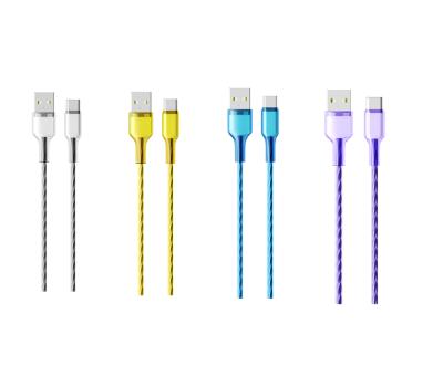 China Type C Male to Type A Male Cable, 1M Length, Max 3A Current, 5V DC, 480Mbps Data Speed, PVC Jacket, Multiple Colors for sale