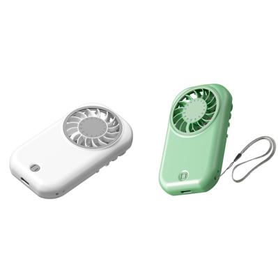 China Mini Handheld Fan 1200mAh Li-ion 5 Level Wind 2.5H Charge 4.5H Runtime Type C Black Green Gift Box for sale