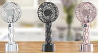 China 199 Speeds Strong Wind Handheld Fan, 3000mAh Rechargeable Mini Cooling Fan with Charging Base, Available in Pink, Silver,Black for sale
