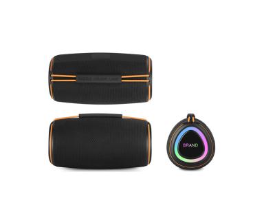 China 30W Portable Speaker BT5.0 Dual Magnetic Bass IPX5 Waterproof 4000mAh LED Light TF USB FM Radio for sale