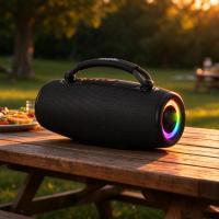 China 20W Portable Bluetooth Speaker, Wireless Stereo Speaker with LED Scrolling Light, Support BT/TWS/FM/TF/USB Playback, 1200mAh for sale