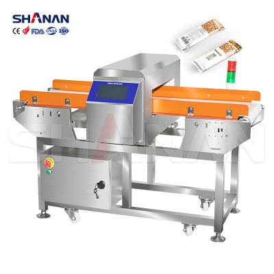 China CE Factory Meat Pizza Food Frozen Fresh Safe Conveyor Belt Automatic Wire Removal Metal Detector for sale