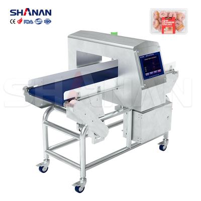 China Food Industry Conveyor Belt Metal Detector For Meat Seafood Vegetable Fruit With Rejection for sale
