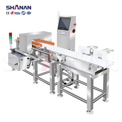 China Industrial Food Combo Metal Detector And Checkweigher Machine For Sale Systems for sale