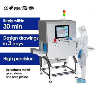 China Food X Ray Machine For Chocolate Nut Canned Products Inspection Reject System for sale
