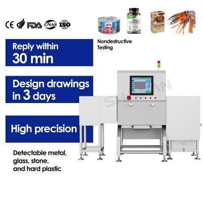 China X Ray Inspection rejection System Food safety conveyor metal detection equipment for sale