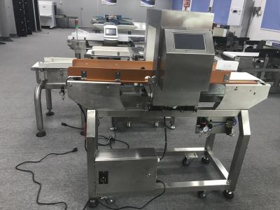 China Touch Screen Conveyor Belt Stainless Steel Metal Detector For Food Industry for sale
