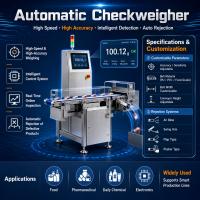 China Auto Weighing Packing Machine 500kg-800kg With Reject Function Conveyor Checkweigher for sale
