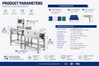 China Auto Weighing Packing Machine 500kg-800kg With Reject Function Conveyor Checkweigher for sale