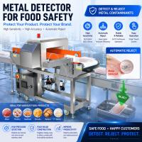 China High Speed Conveyor Meat Beef Chicken Metal Detector Belt Industrial Food Processing Factory Food Production Line for sale