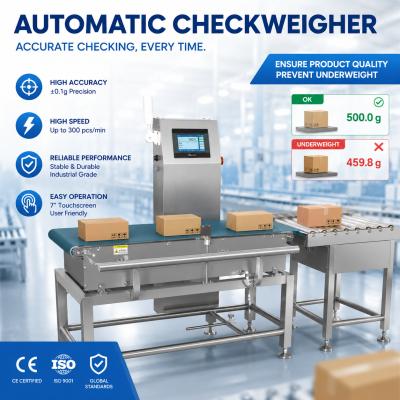 China High Speed 180 Pcs/min Automatic Check Weigher with Precise Measurement and IP65 Waterproof for sale
