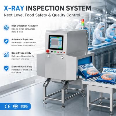 China Food Grade X Ray Detection Equipment for Shrimp Crab Shellfish Oyster Scallop Clam Foreign Object Screening for sale