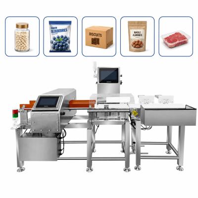 China Automatic Checkweigher and Metal Detector Combination Machine  Inline Weight Sorting & Metal Contaminant Detection for sale