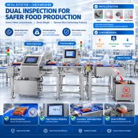 China Combo Metal Detector And Checkweigher Automated Equipment For Food Industry Ensuring Metal Detection And Weight Accuracy for sale