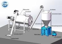 China 415V Small Industrial Dry Mortar Cement Mixer 3ton Production Line for sale