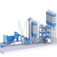 China PLC Controlled Dry Mortar Stainless Mix Machine FESTO 45kw 380V for sale